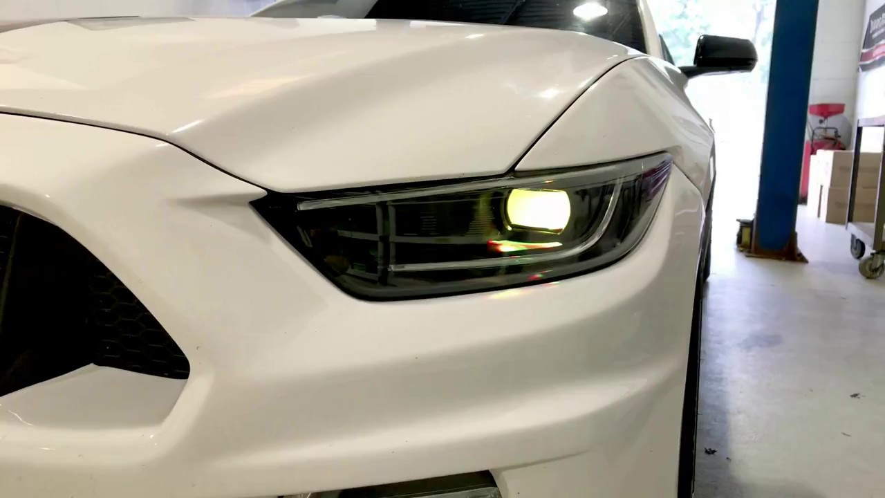 Pro-Series Diode Dynamics Demon Eyes Ford Mustang - YouTube