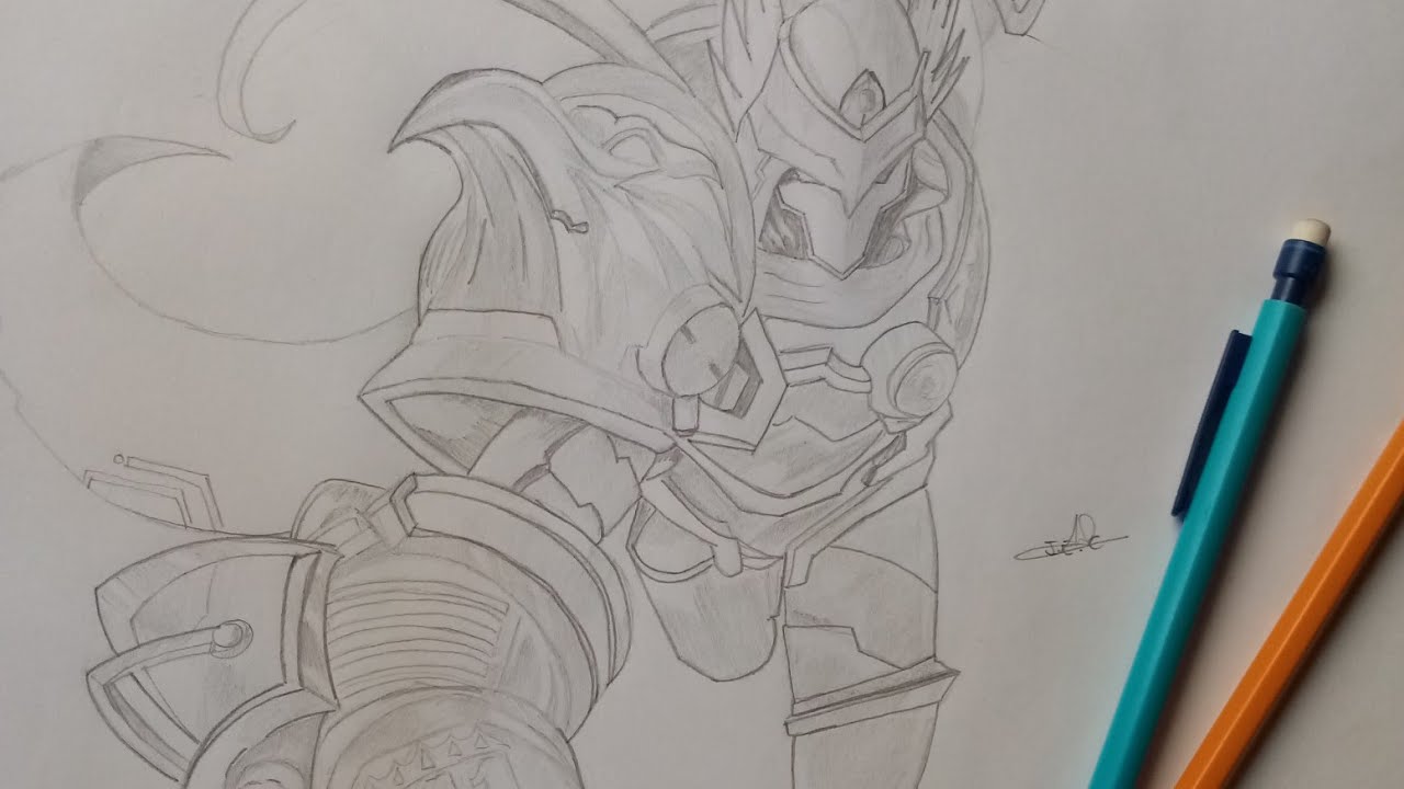Aldous new skin(king of supremacy) drawing|J.E.C - YouTube