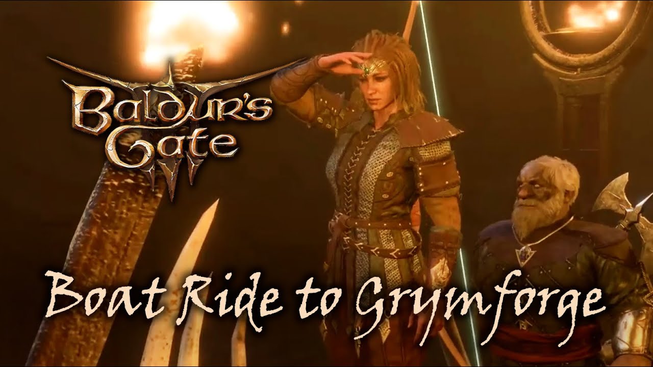 Boat Ride to Grymforge, no fight BG3 Astarion Charlatan Inspiration ...