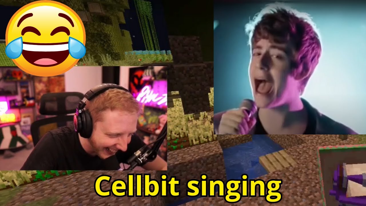 Philza 's funny reacts on Cellbit singing - YouTube
