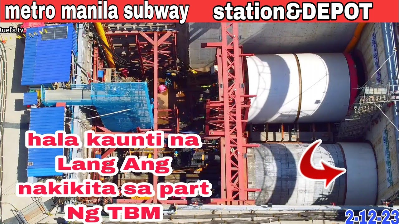 hala malapit Ng di Makita Ang Isang TBM|metro manila subway Valenzuela ...