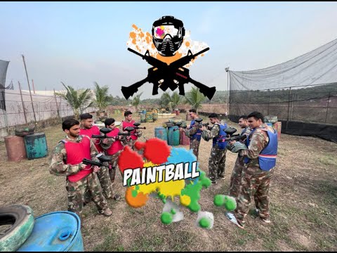 Paintball Battle In Goa😱🔫Red vs Blue - YouTube
