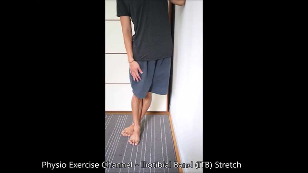 Standing Iliotibial Band Stretch - YouTube