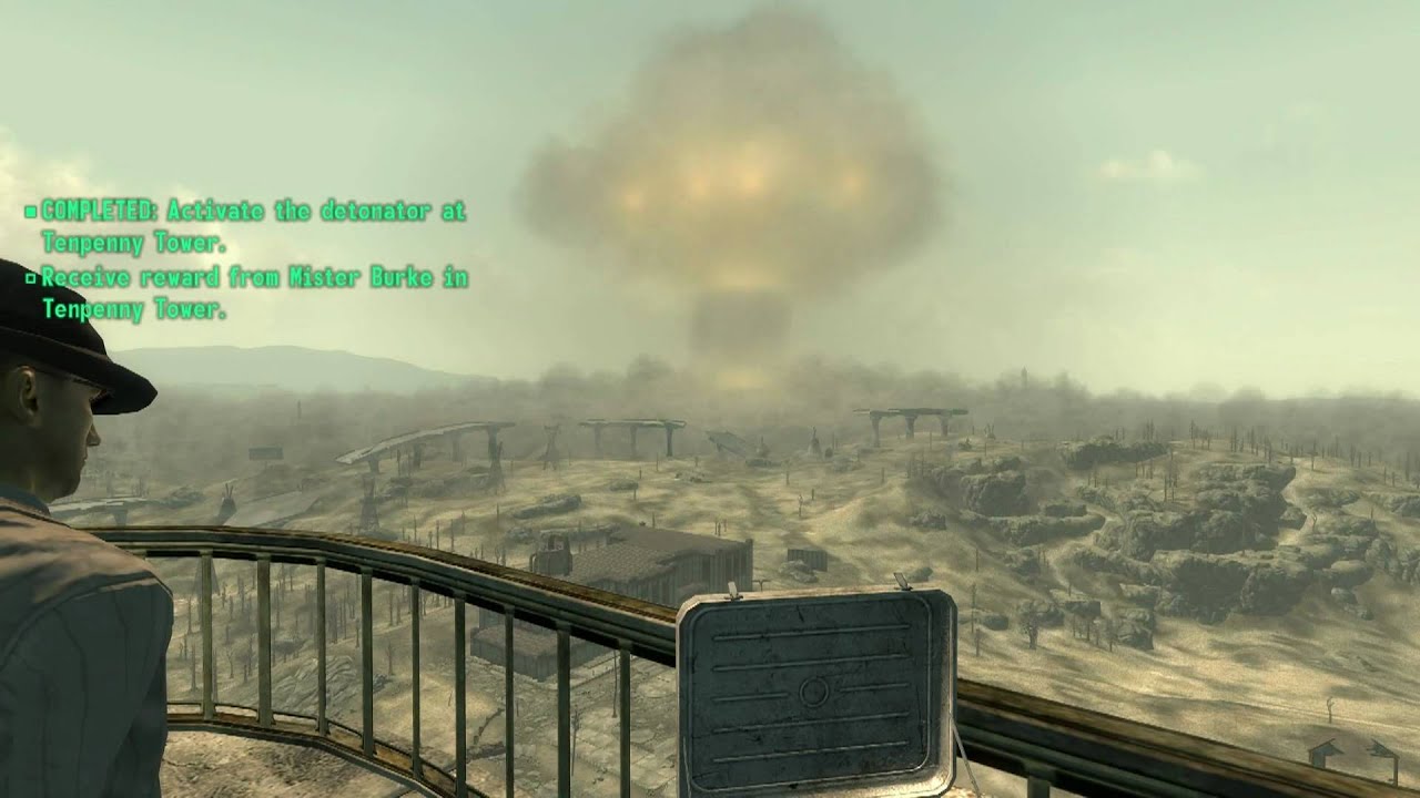 Fallout 3 Megaton Nuke 1080p - YouTube