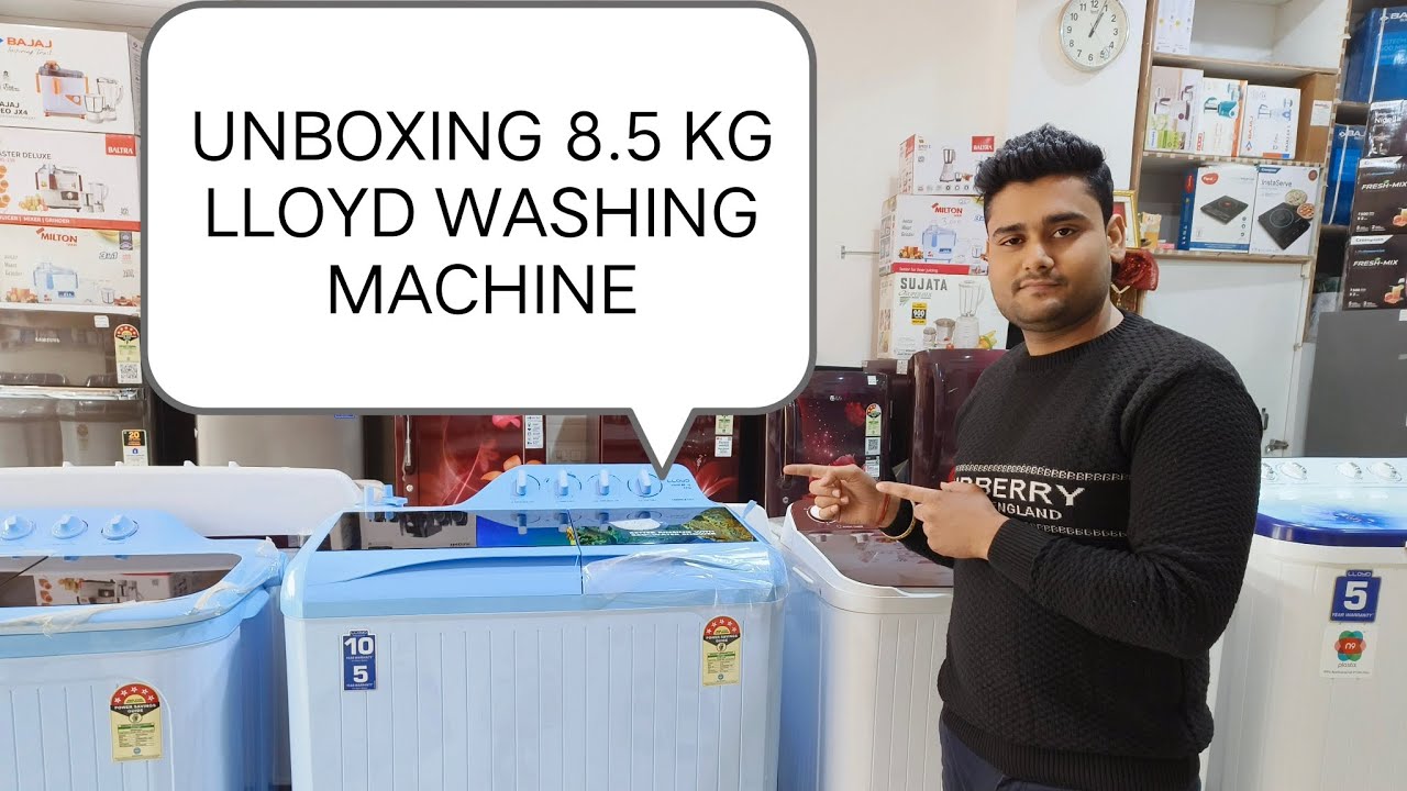 Unboxing 8.5 kg Lloyd washing machine !! Havells Brand ...