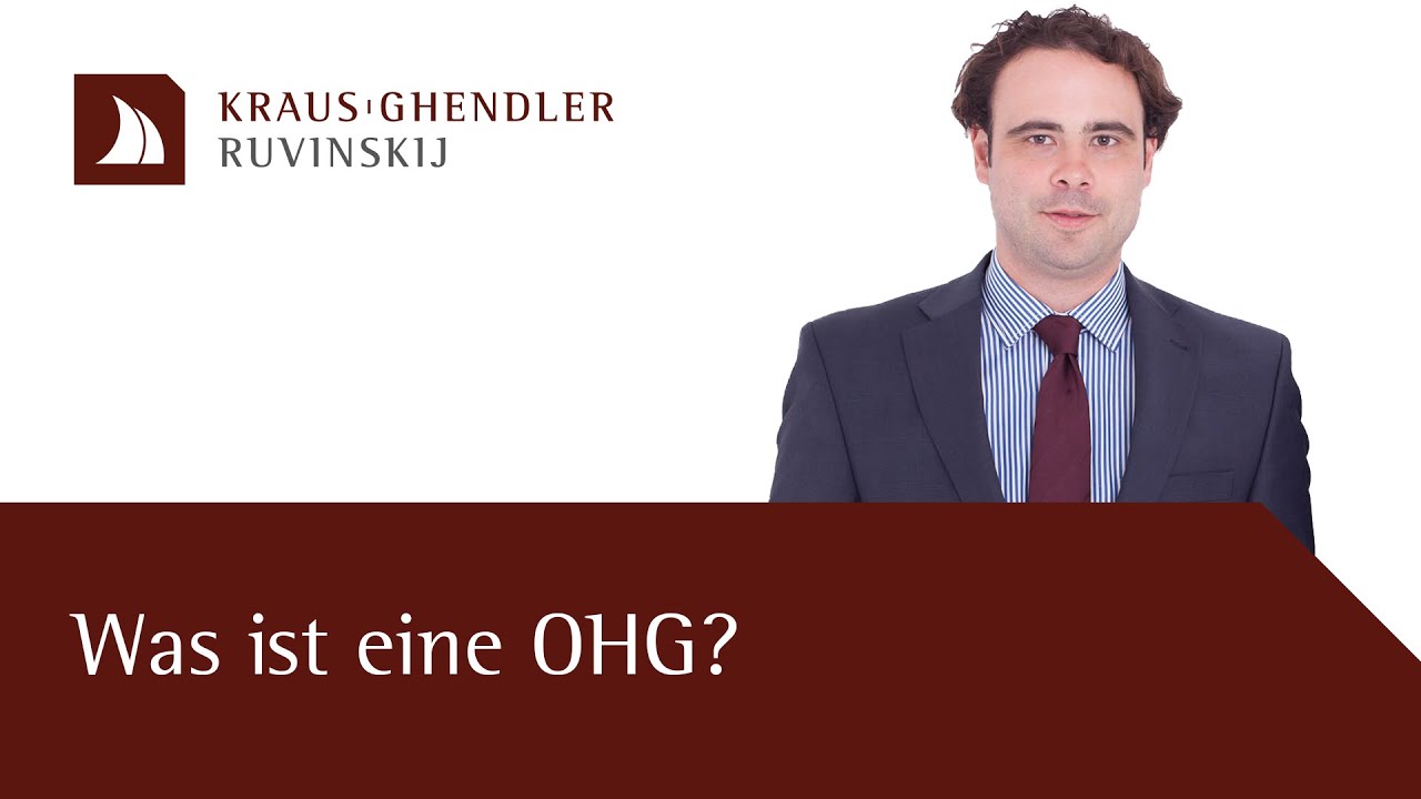 Was ist eine OHG? - Erklärt vom Anwalt - YouTube