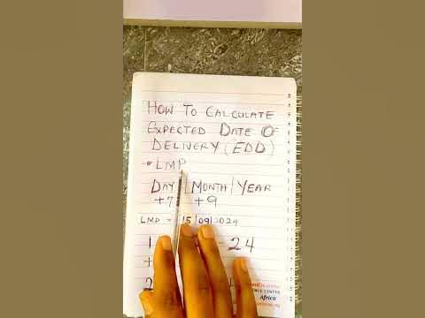 How to calculate expected date of delivery. - YouTube