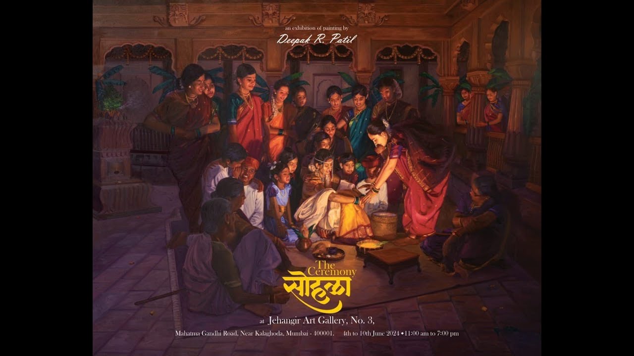 Artist Deepak Patil painting exhibition #painting #paintingexhibition # ...