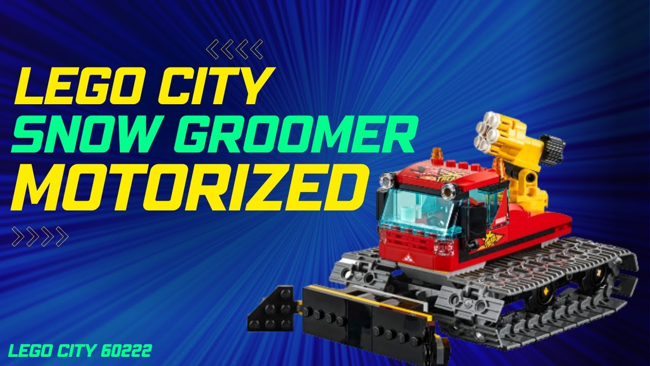 The Lego City 60222 Snow Groomer Motorized! - YouTube