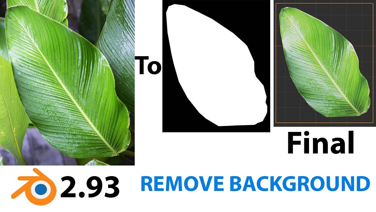 Blender 2.93 | Remove Background | For Alpha Channel Map - YouTube