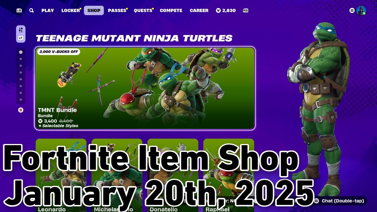 TMNT COLLAB SKINS ARE BACK! Fortnite Item Shop - YouTube