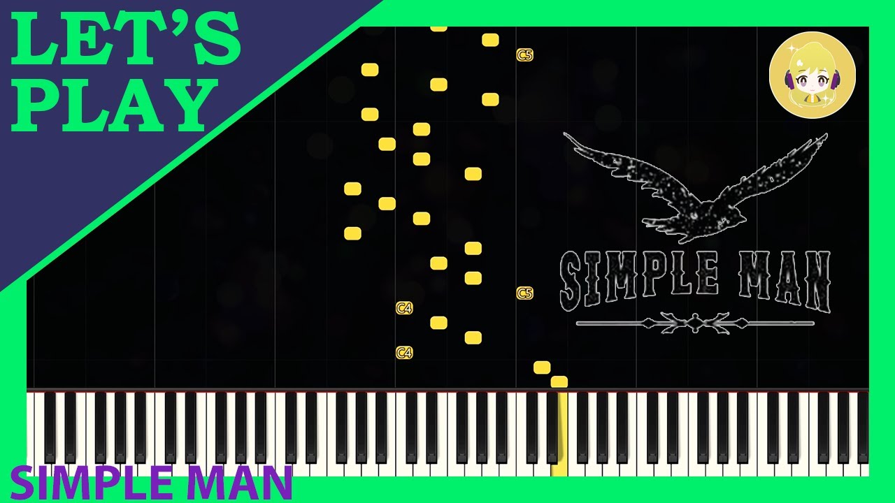 Simple Man by Lynard Skynard [Synthesia Piano Tutorial - Let's Play ...