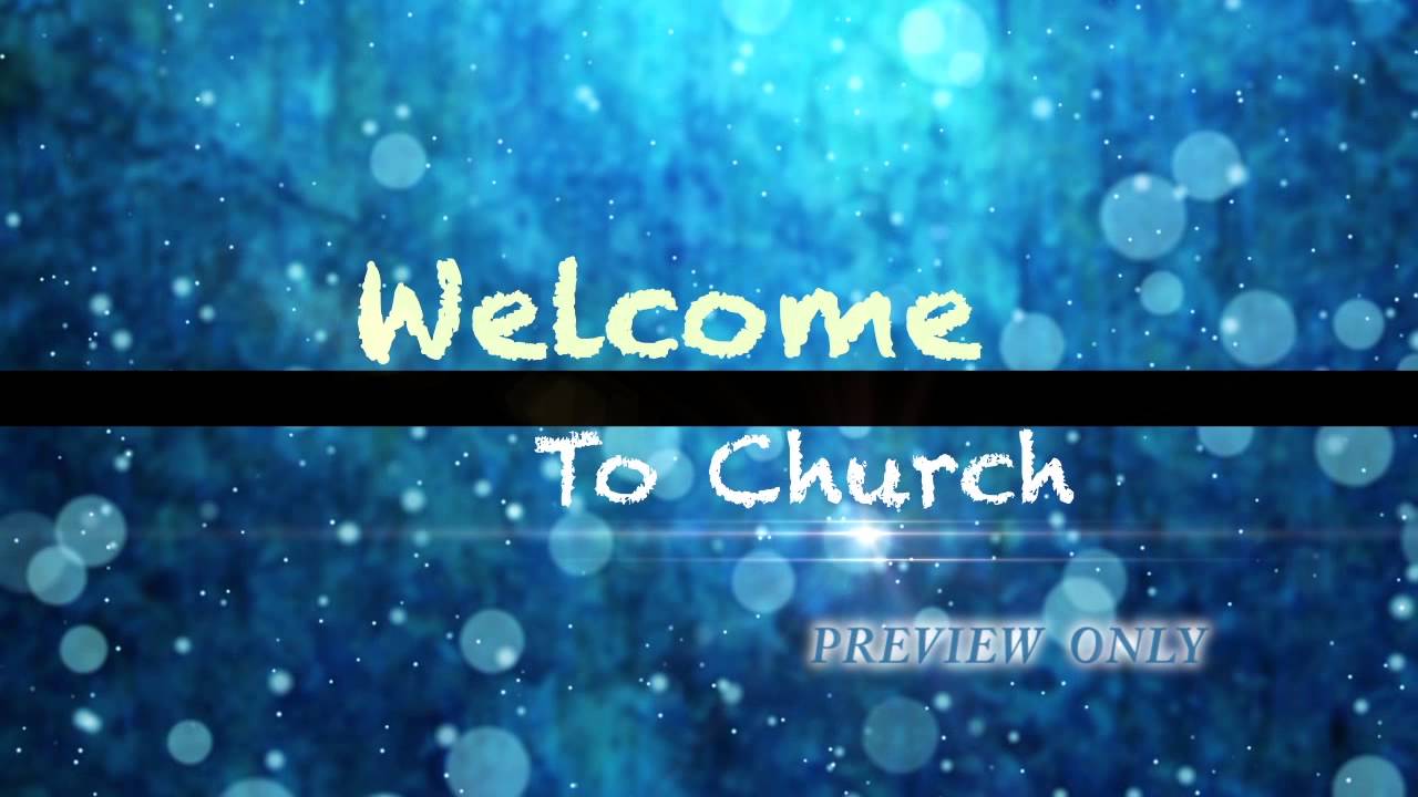 Welcome To Church Blue Backdrop Video - YouTube