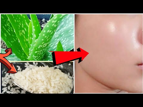 Dərini Bərkitmək üçün Hər Gecə Pirinç Buzunu tətbiq edin! Böyük məsamələrdən qurtulun, 10 yaş cavan