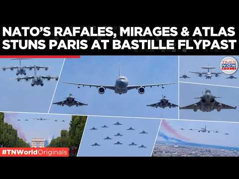 WATCH: Historic 130 Jet Flypast Led By French Rafale And Ukrainian Mirages At Bastille Day Parade