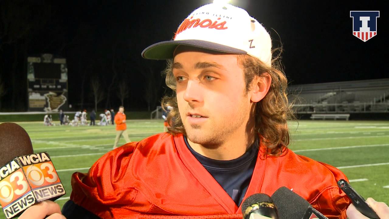 Illinois WR Mike Dudek Post-Practice Interview 4/10/15 - YouTube