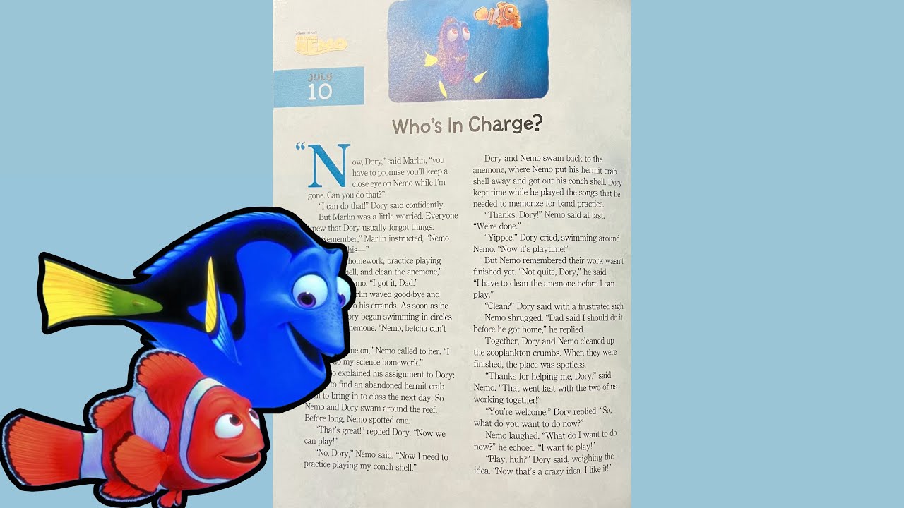Disney Pixar Finding Nemo: Who’s in Charge? - YouTube