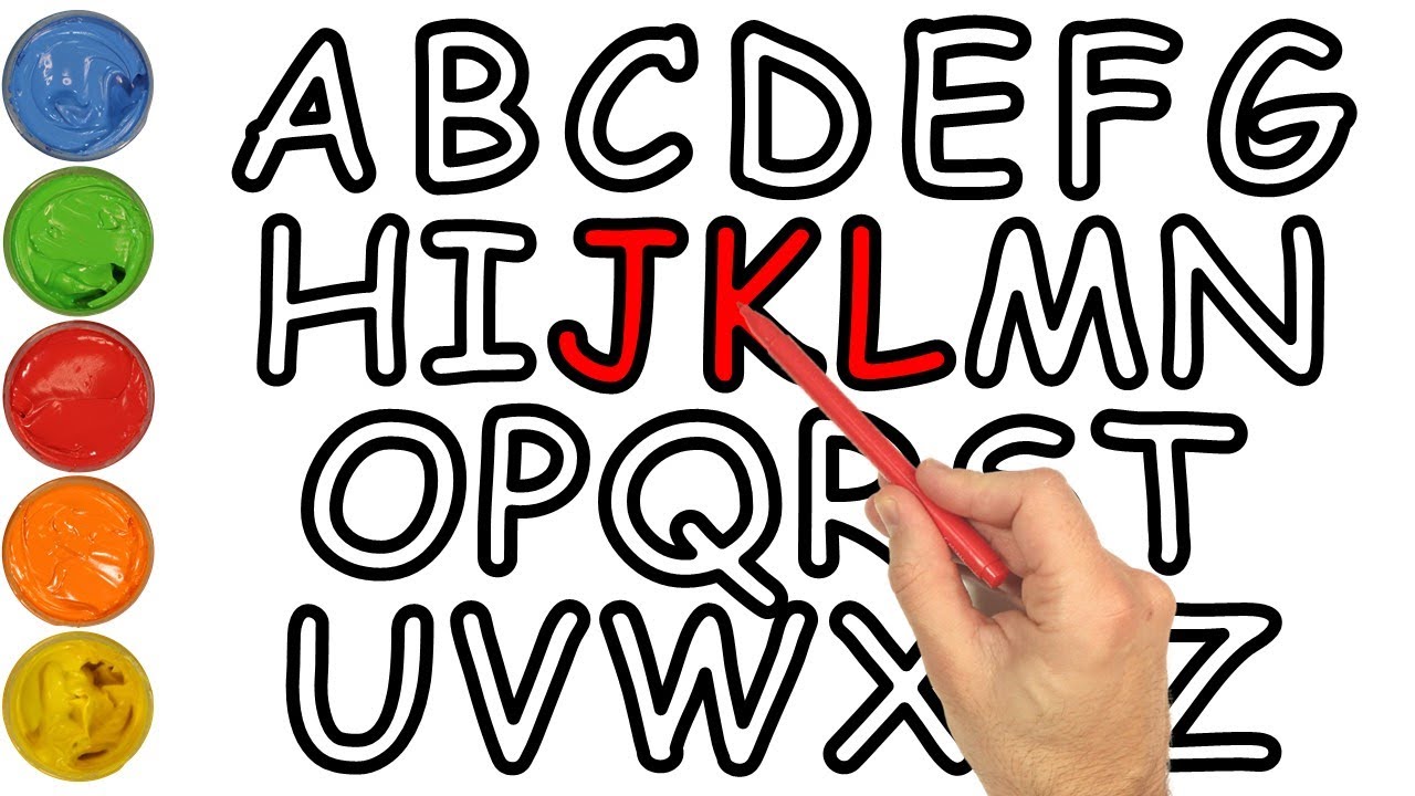 Color and Learn THE ALPHABET | Drawing, Painting & Coloring for Kids ...