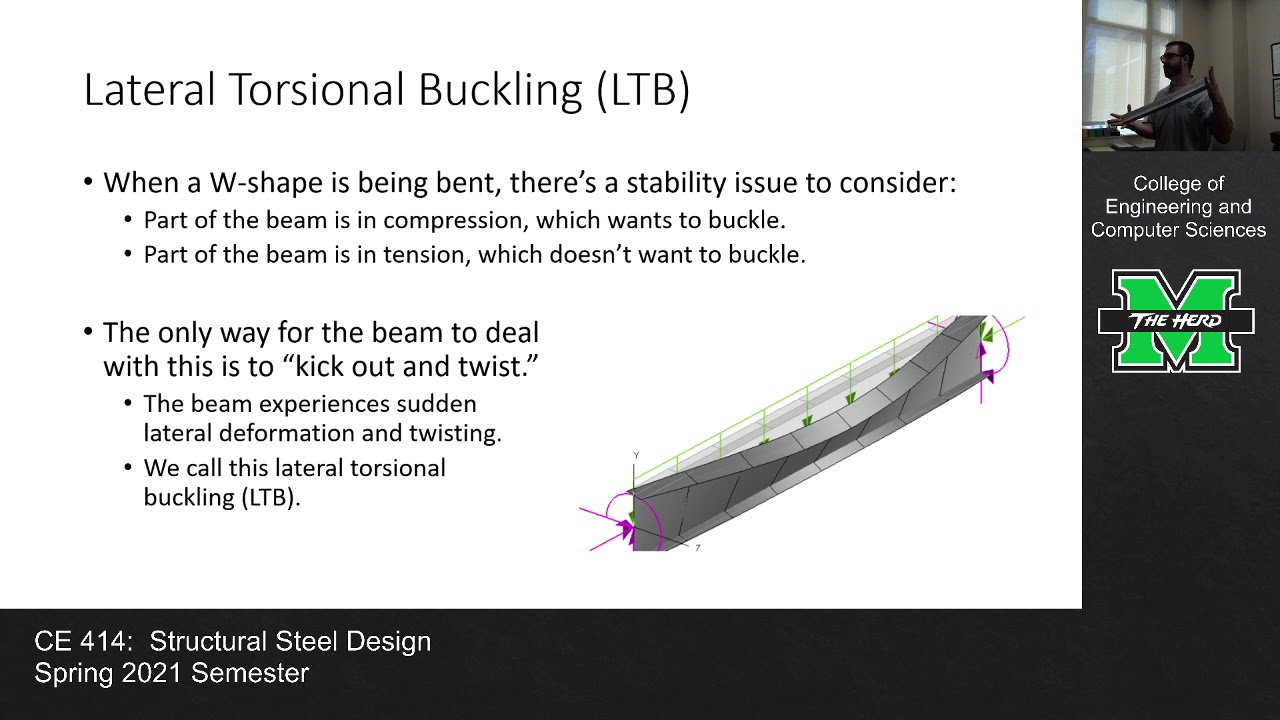 CE 414 Lecture 34: Lateral Torsional Buckling & Moment Gradient ...