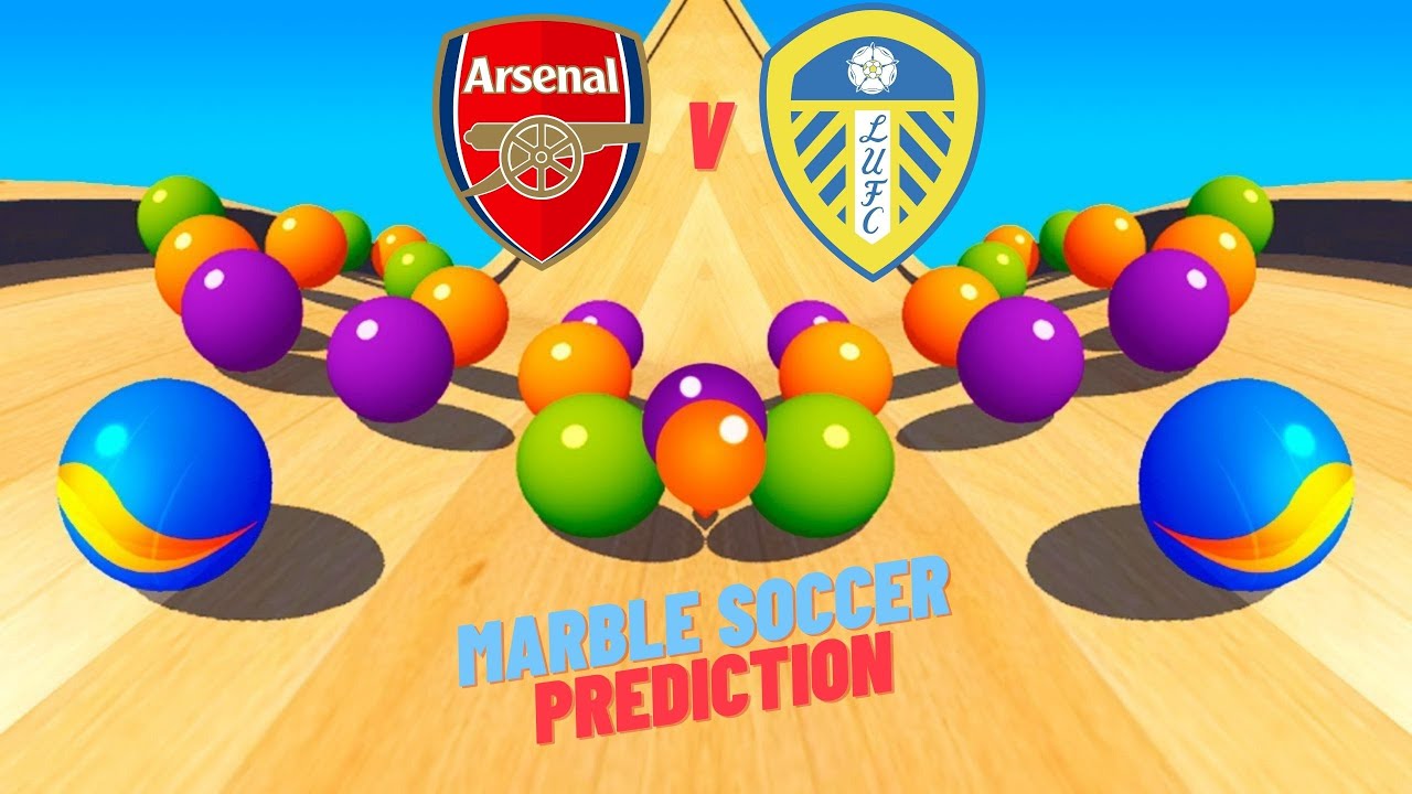 Arsenal vs Leeds United Prediction - Premier League - Marble Race - YouTube