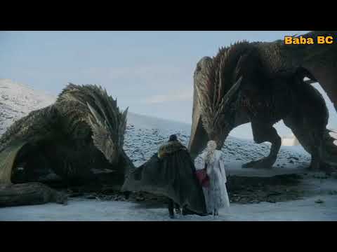 Jon Snow Kisses Emilia Clarke Khaleesi  // Best Kiss Scene Ever // Game of Thrones Dragon Scene