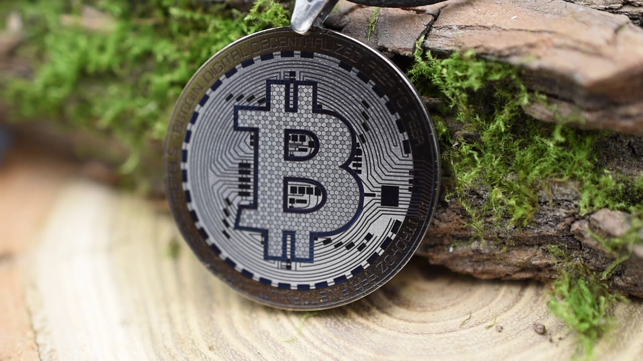 Bitcoin Pendant Bitcoin Necklace * Titanium Cryptocurrency Amulet ...