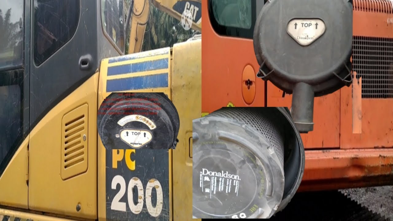 Fungsi AIR CLEANER pada excavator - YouTube