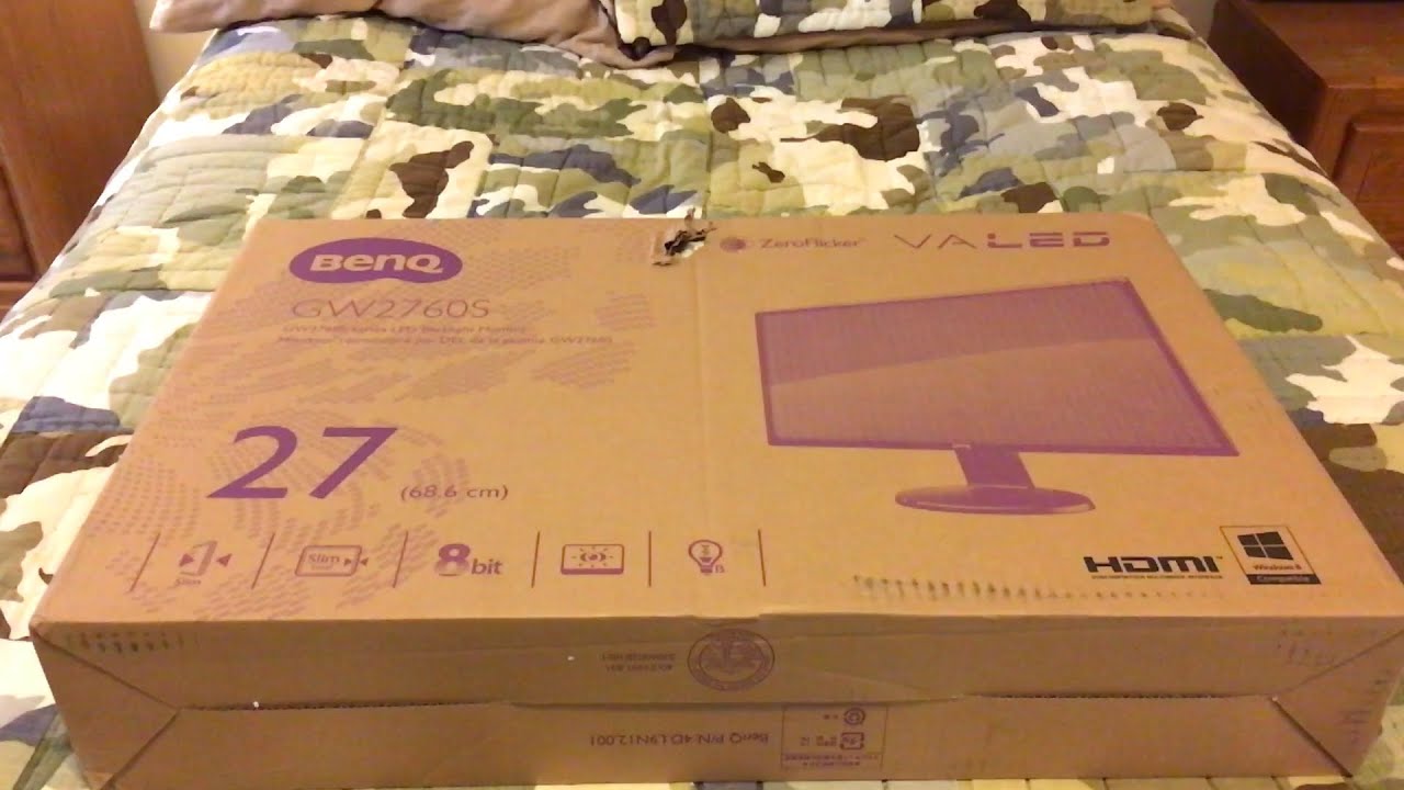BenQ 27 in. 1080p Monitor Unboxing and Review - YouTube