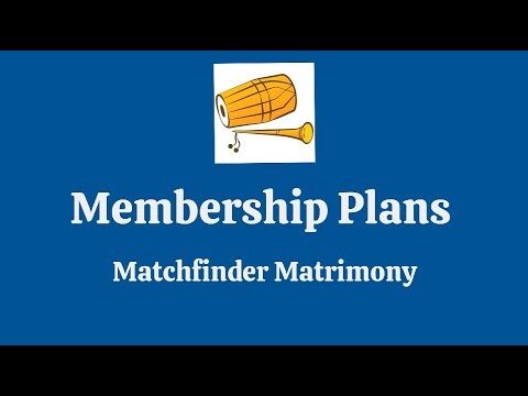 Membership plans | Matchfinder Matrimony - YouTube