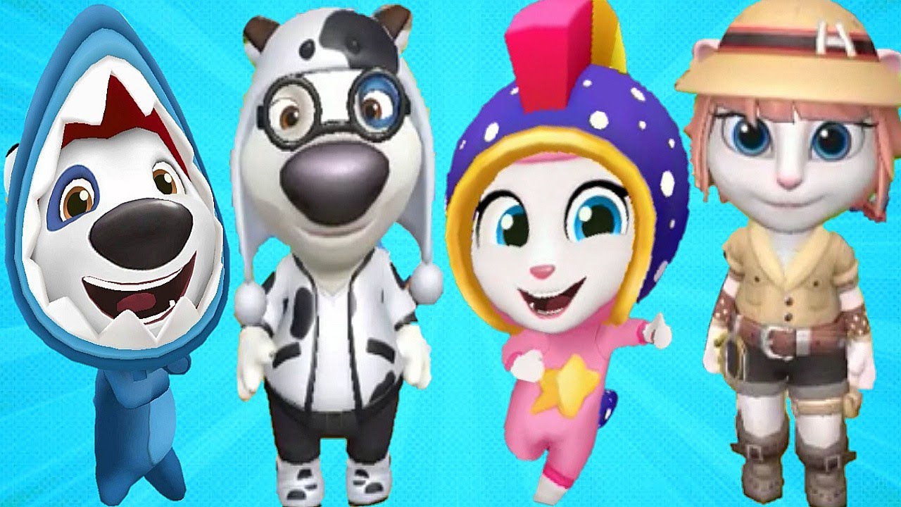 Talking Tom Gold Run vs Talking Tom Ultra Kart Hank vs Angela Gameplay ...