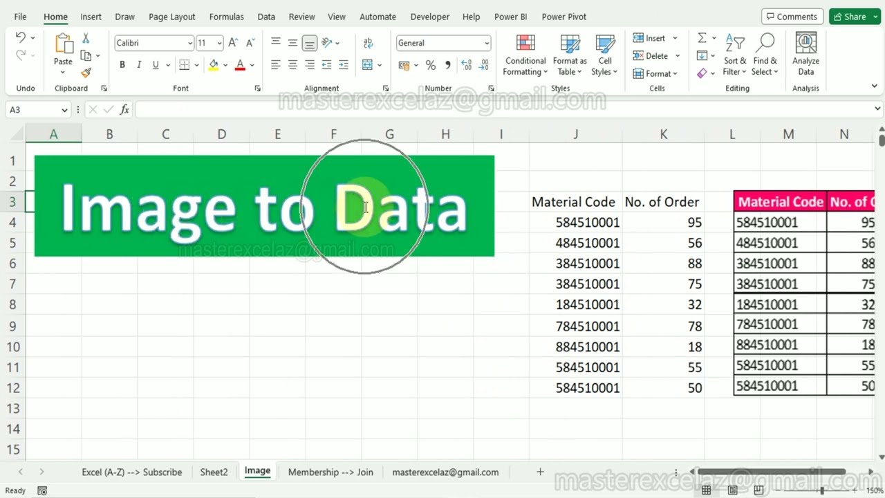 How To Convert Image Data Into Editable Data And Verify In Excel YouTube How To Convert Image Data Into Editable Data And Verify In Excel YouTube