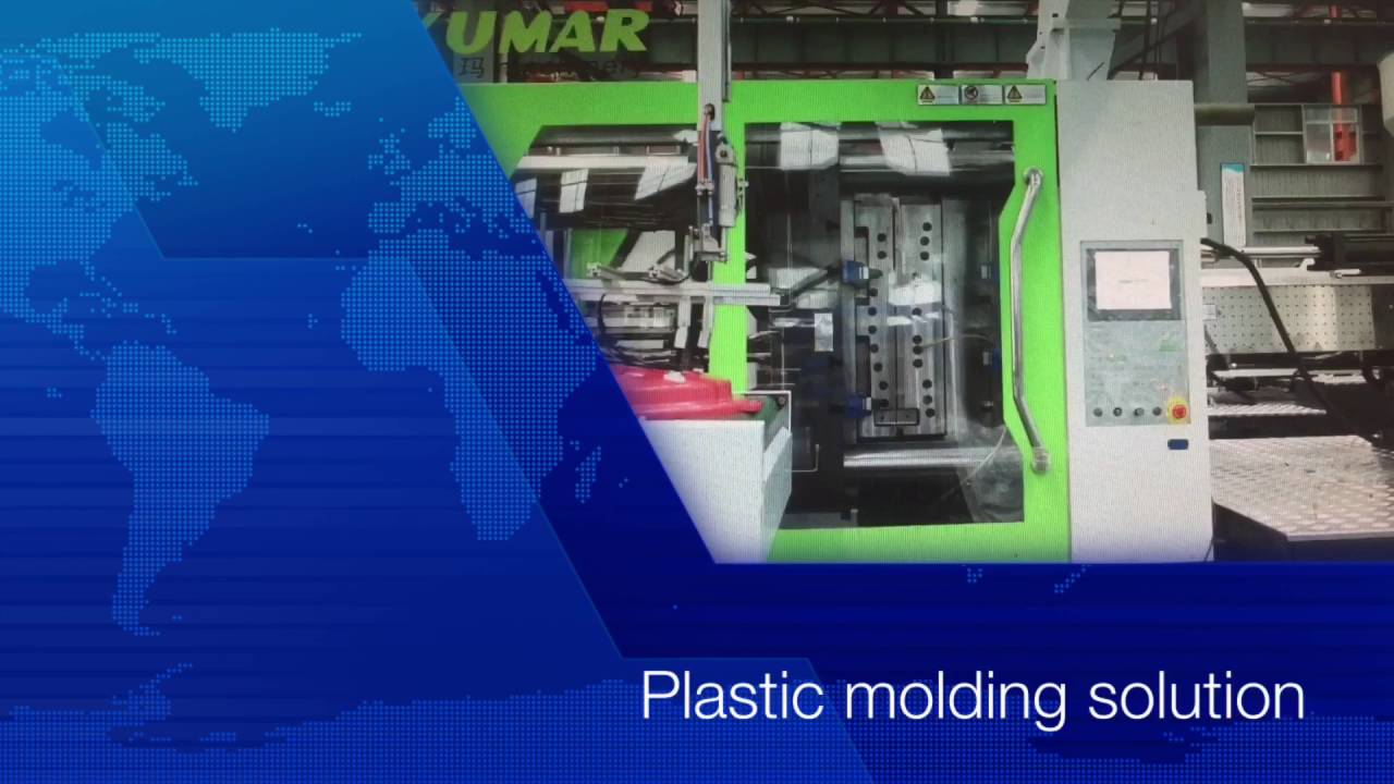 Chinese injection machine and robot - YouTube