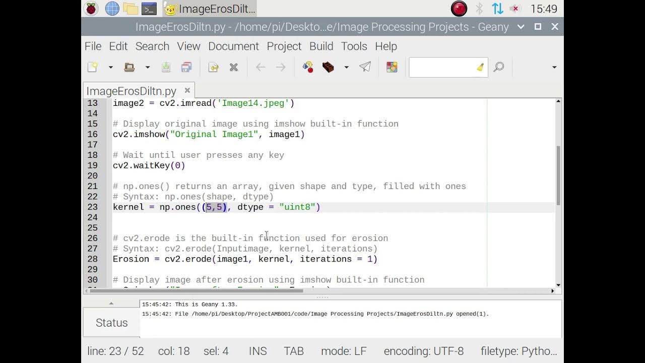 Image processing Using Python 5 Image Erosion and Dilation - YouTube