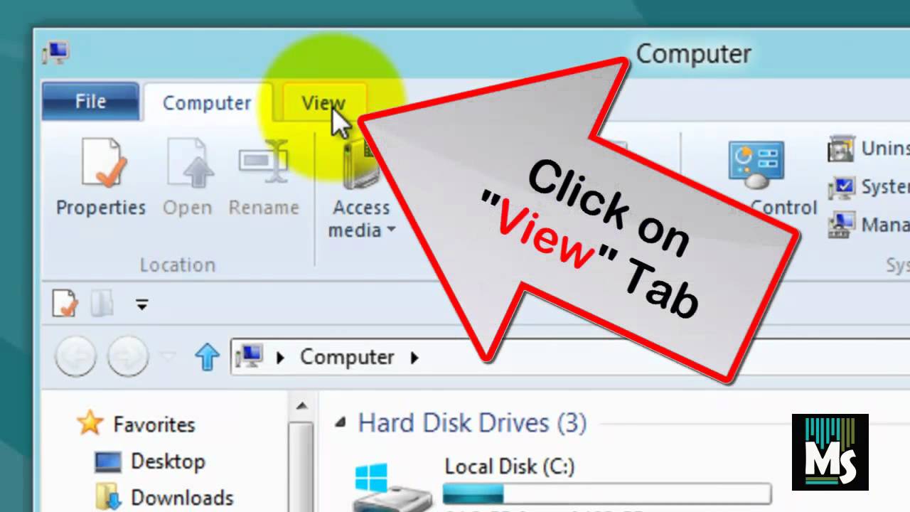How to view folder options in windows8 | How to find the Folder Options ...