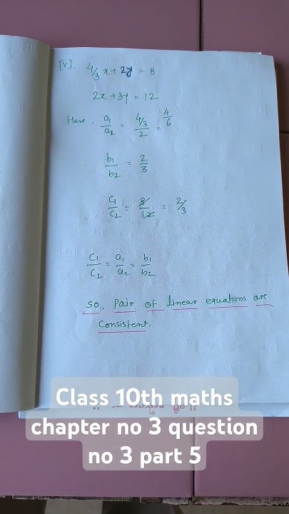 class 10th maths chapter no 3 exercise no 3.1 - YouTube