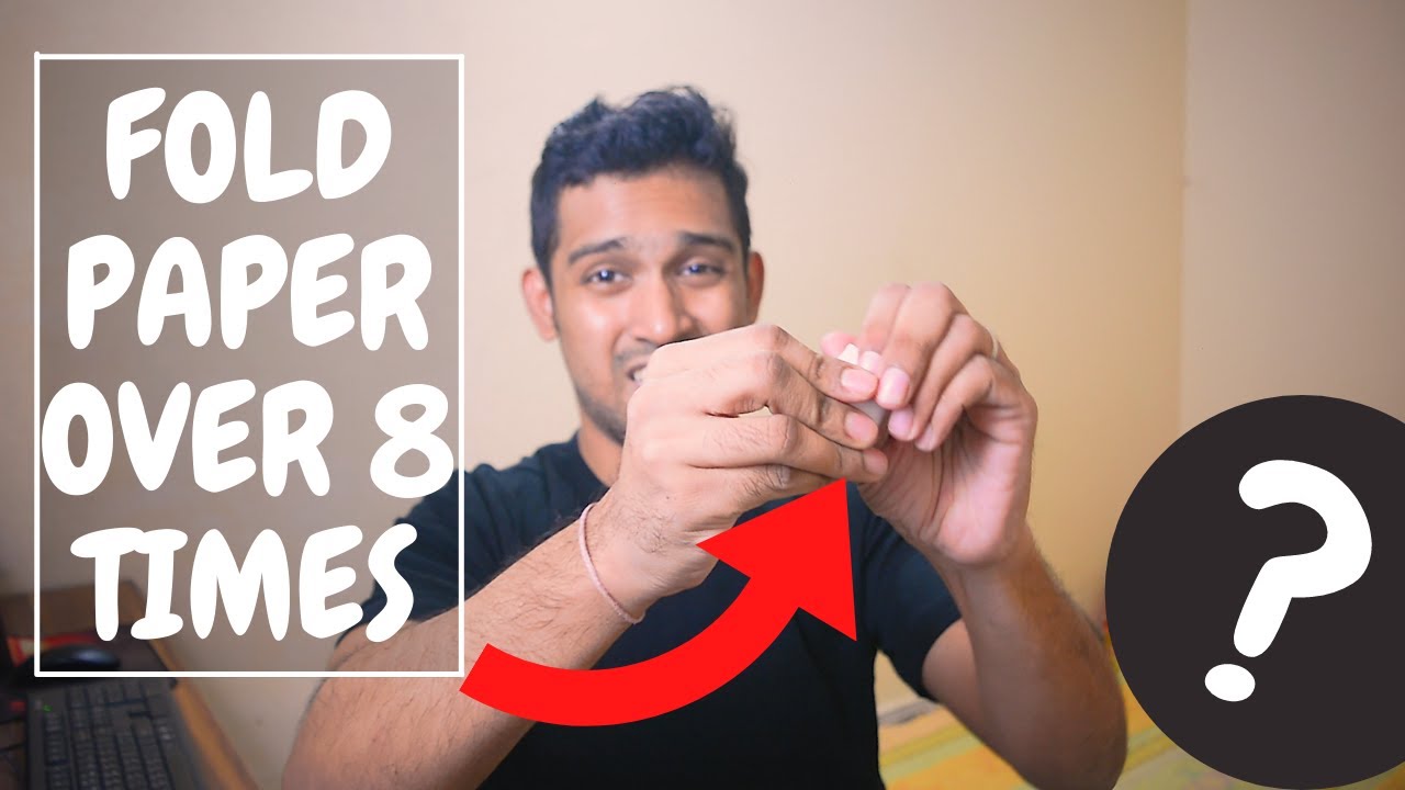 Can I fold paper more than 8 times | TalkyTreat - YouTube