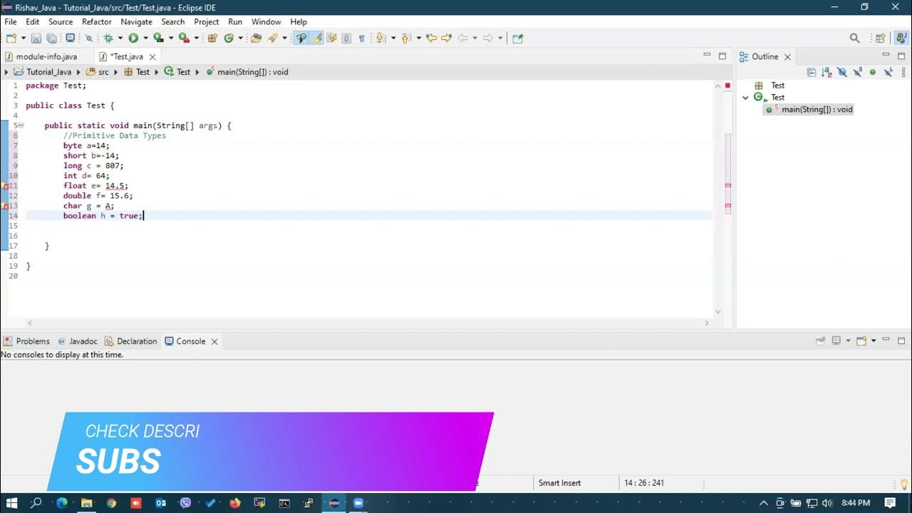 Java Data Type & Varriable - YouTube