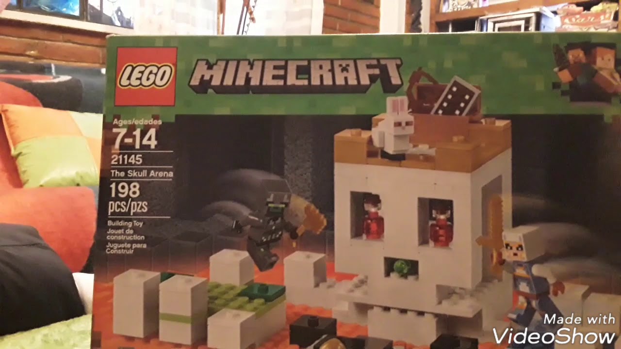 Review al set de lego the skull arena 21145 Minecraft - YouTube