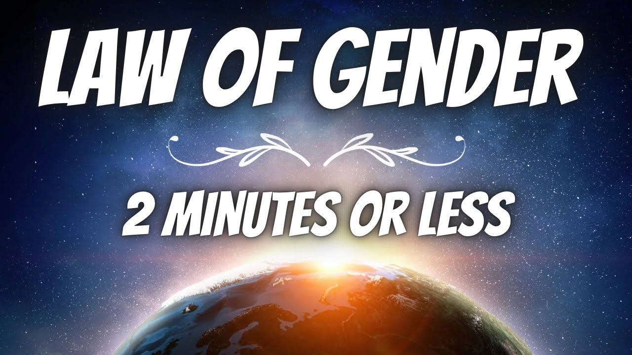 What Is The Law of Gender? (In Less Than 2 Min.) - YouTube