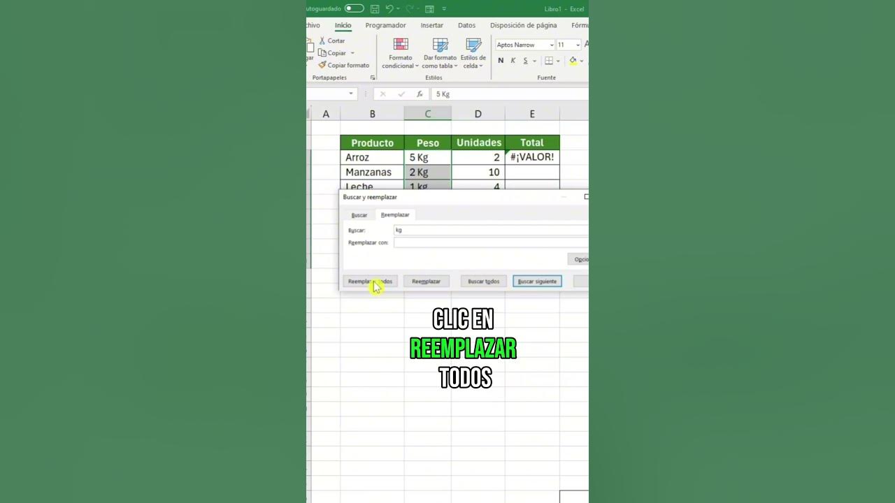 SUMAR KG en EXCEL #superexcel - YouTube