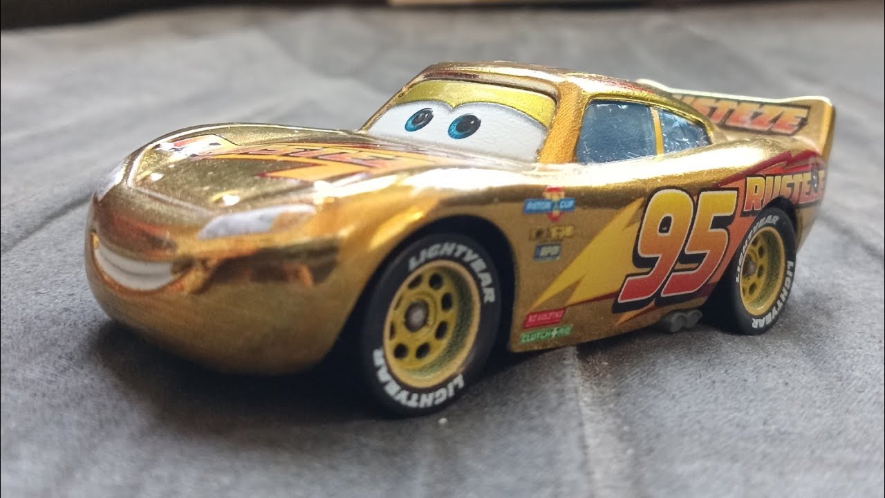Cars 3 Golden Rust-eze Lightning McQueen Review (Lightning McQueen Day ...