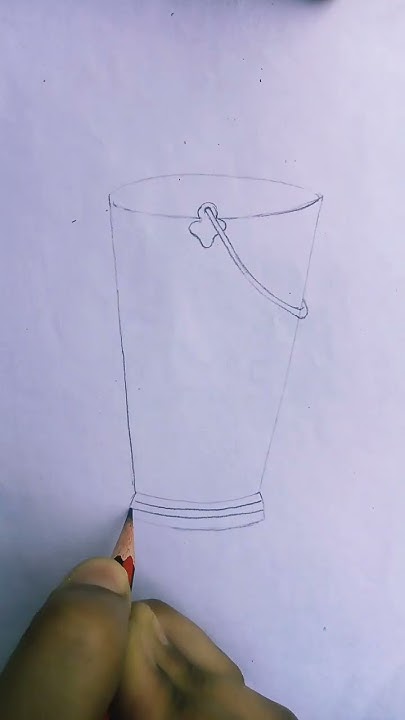 how to draw a bucket🔥 || amazing drawing shorts #amezing #drawing # ...