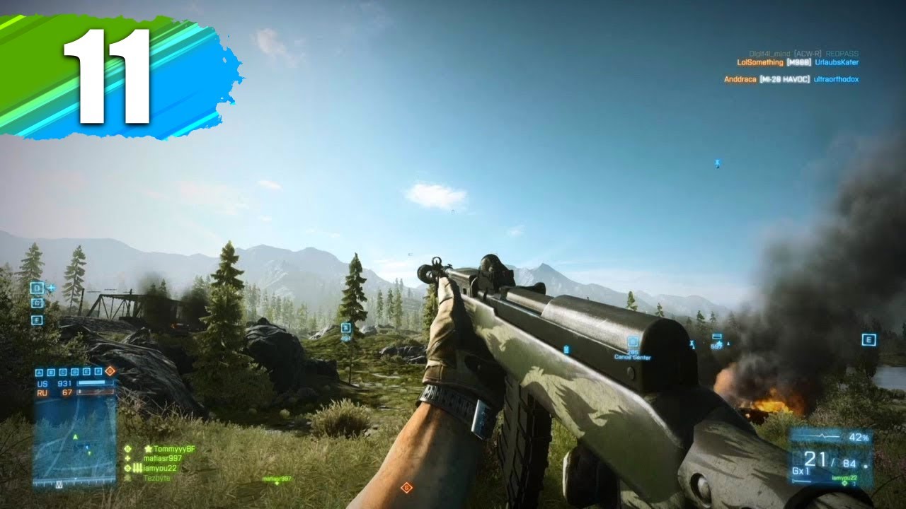 Battlefield 3: Multiplayer Gameplay - Road to Max Rank #11 - YouTube