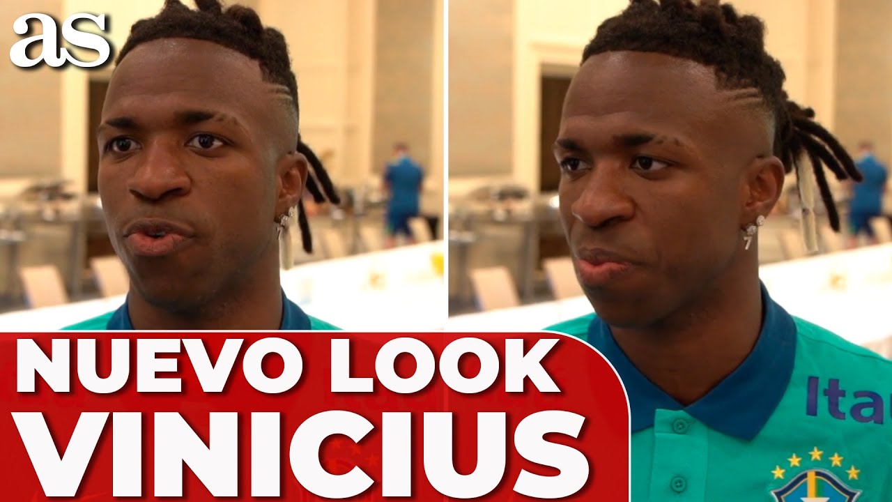 El NUEVO LOOK de VINICIUS JR en su LLEGADA a BRASIL - YouTube