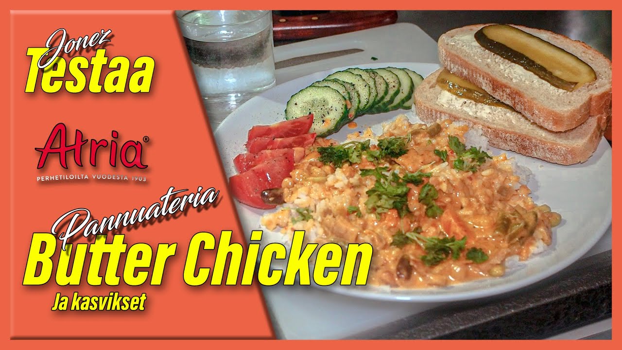Atria Butter Chicken ja Kasvikset Pannuateria - YouTube