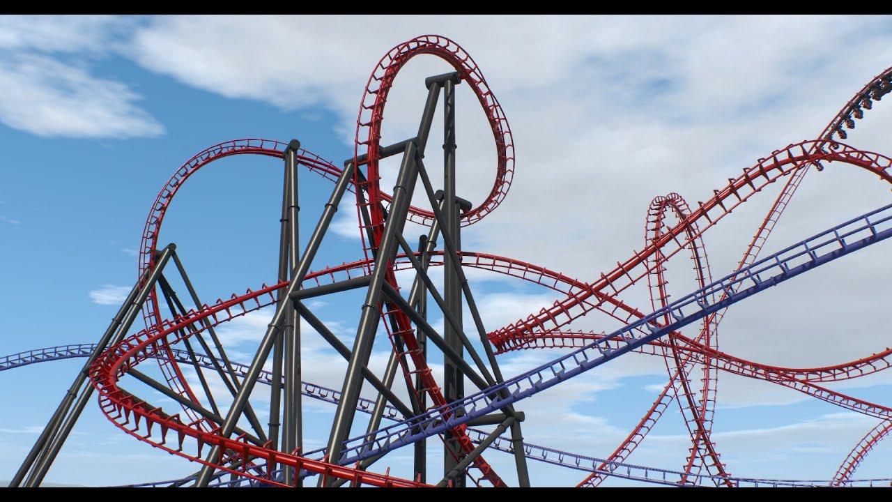 Custom Vekoma SLC Layout - YouTube