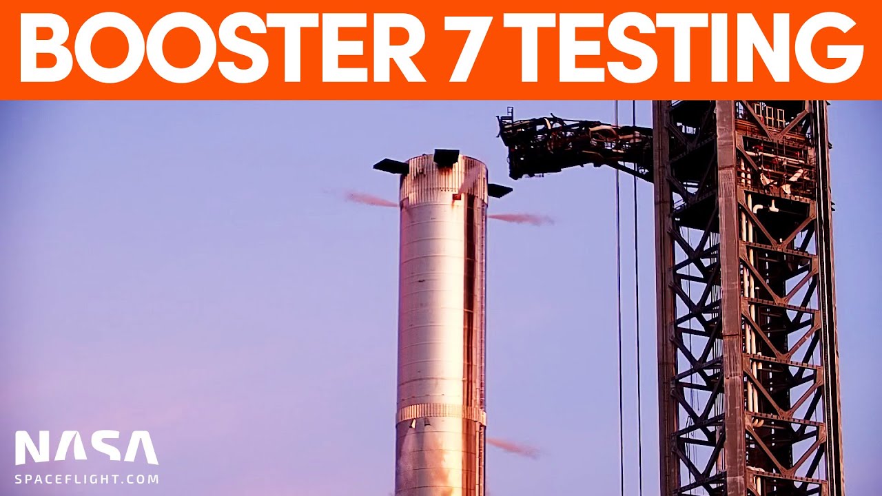 Booster 7 Testing Begins | SpaceX Starbase - YouTube