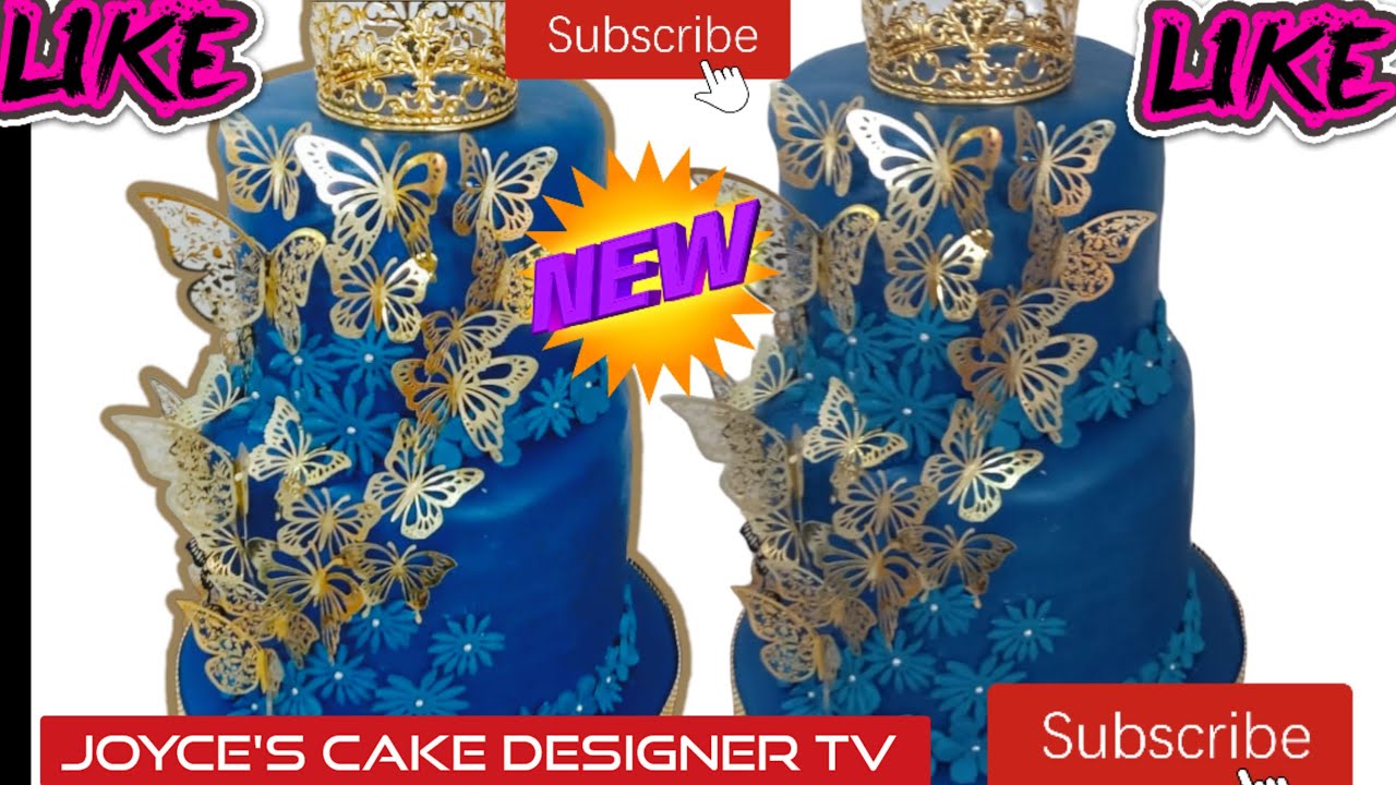 Beautiful party Cake Decorating@Joyce's Cake Designer Tv - YouTube