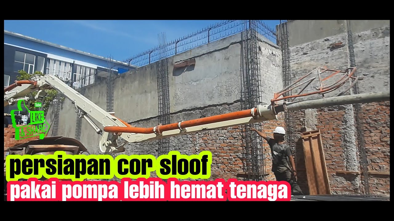 persiapan cor sloof - YouTube