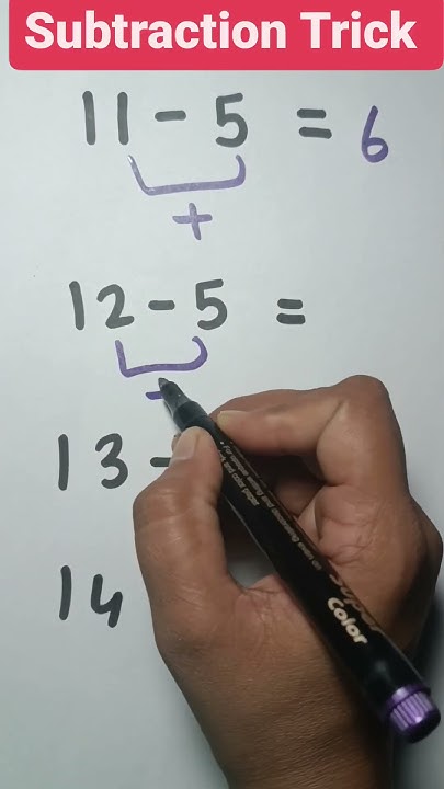 Subtraction Trick # trending shorts # Youtube shorts # Mathematics # - YouTube